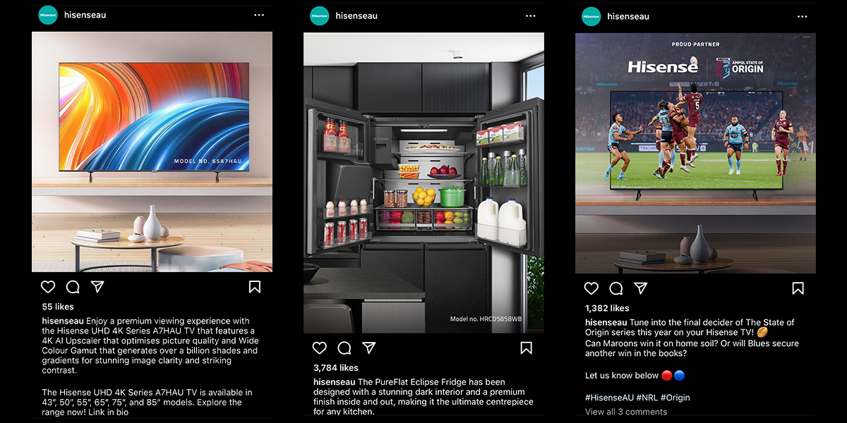 Hisense 'Always on' digital content